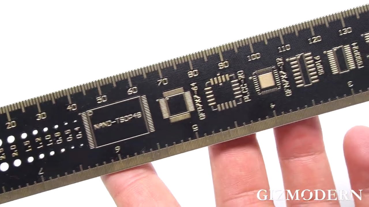 Multifunctional 25cm PCB Ruler with Reference Protractor, Resistor, for ...