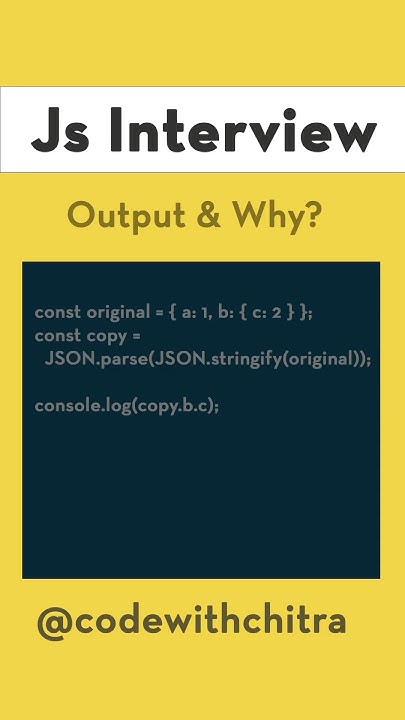 #91 Deep Cloning Objects in JS: Interview Mastery! #shorts - YouTube