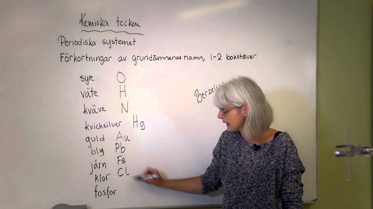 Kemi Åk 7, Kemiska tecken och formler - YouTube