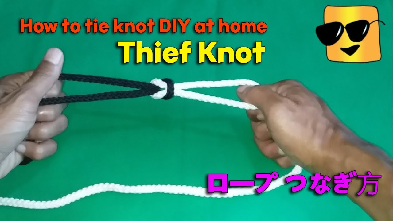How to tie knot DIY at home #Thief Knot - YouTube