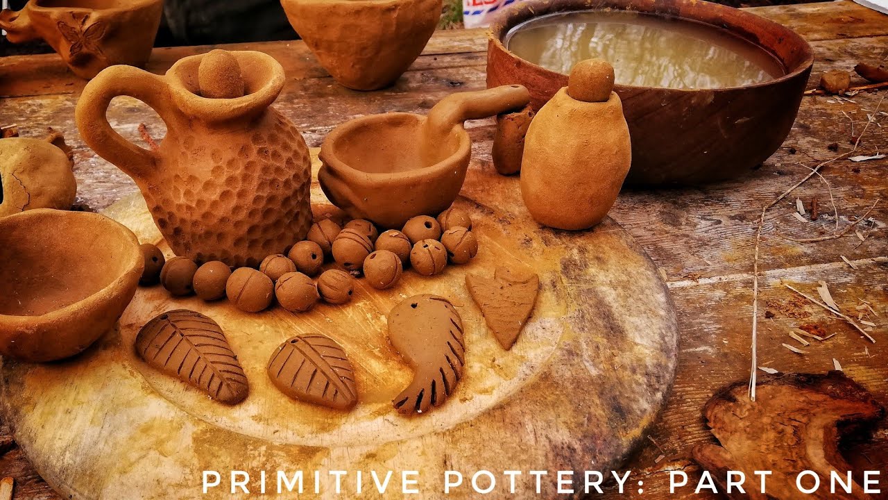 Primitive technology, pottery part 1! - YouTube