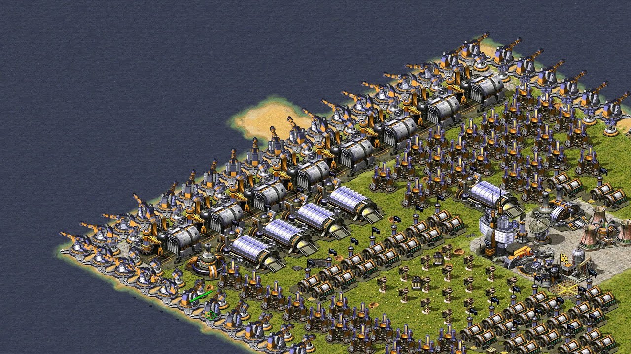 Red Alert 2 Defence With Many Cannon Very Good Before Enemy - YouTube