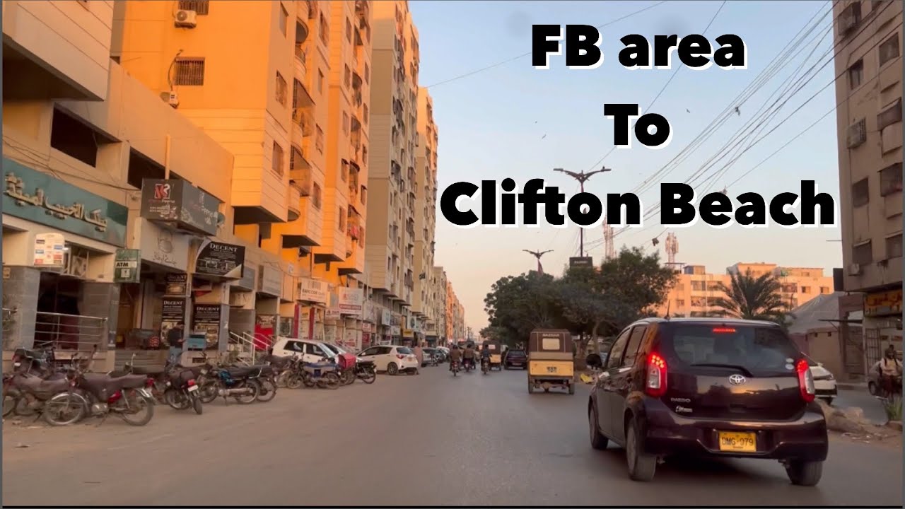 F.B area to Sea View Clifton Beach | Karachi - YouTube