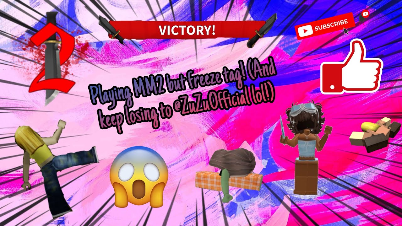 Losing an MM2 freeze tag edition with @ZuZuOfficial!!! #roblox #2024 # ...