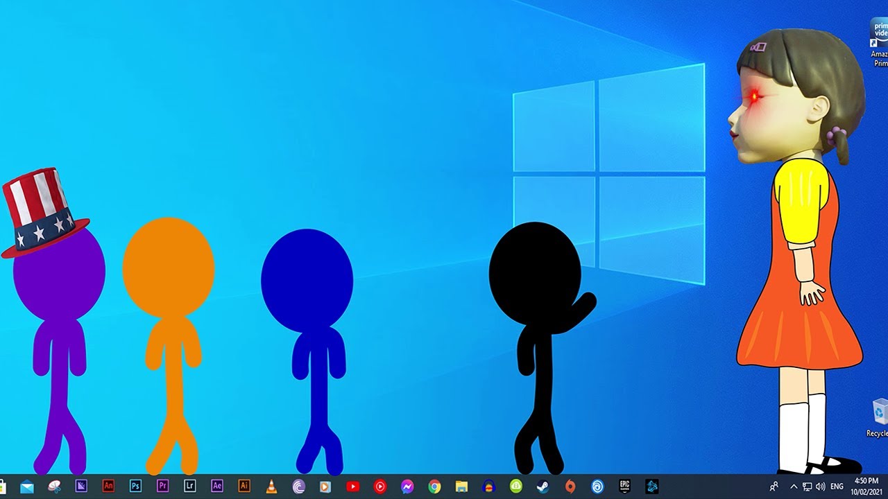 Animation vs. SQUID GAME - Red Light Green Light - YouTube