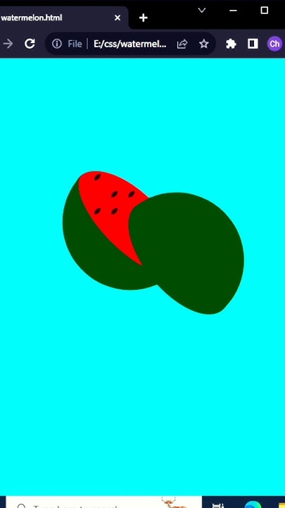 Watermelon 🍉 Programming Shorts Coding Shorts Css Animation Youtube