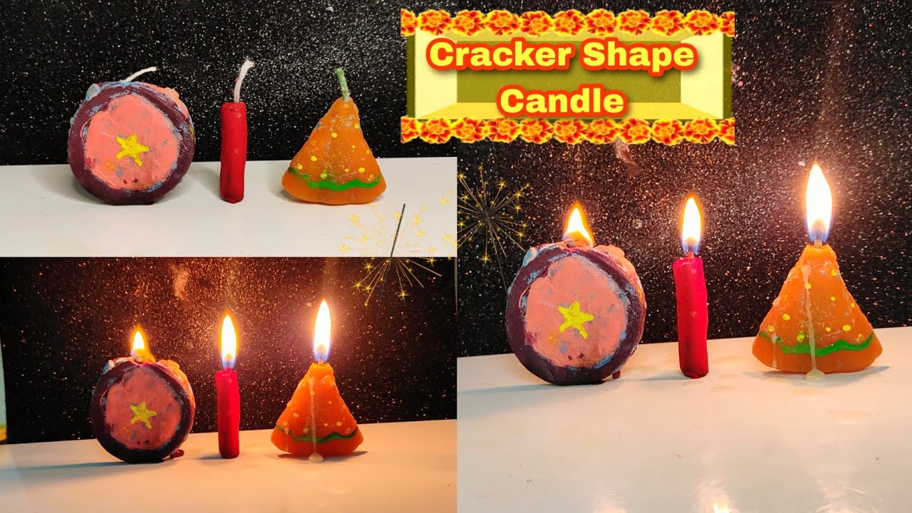 DIY Cracker(வெடி)Shape Candle making / Diwali Craft Candle - YouTube