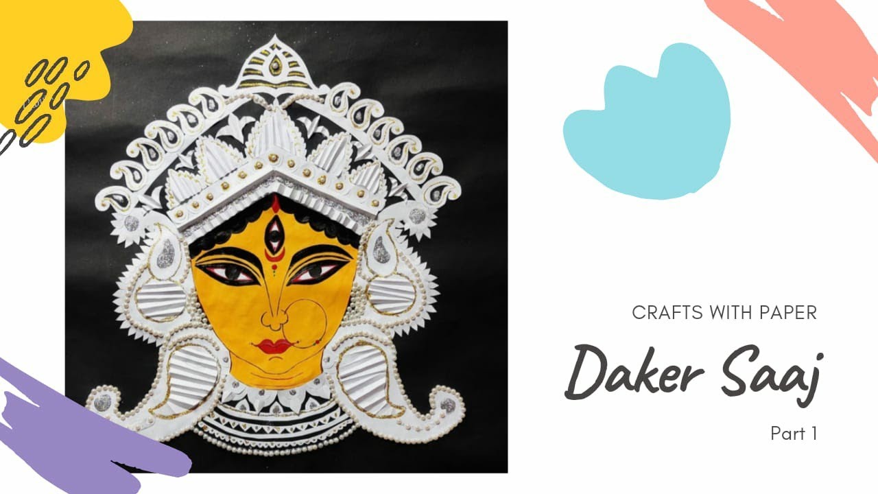 MaDurga Wall hanging | Daker Saj made of paper | Wall hanging Idea ...