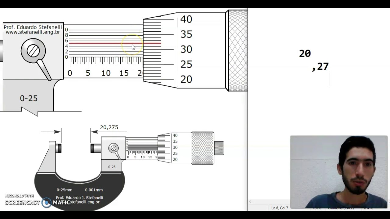 ¿Cómo leer la medida tomada en un Micrómetro? - YouTube