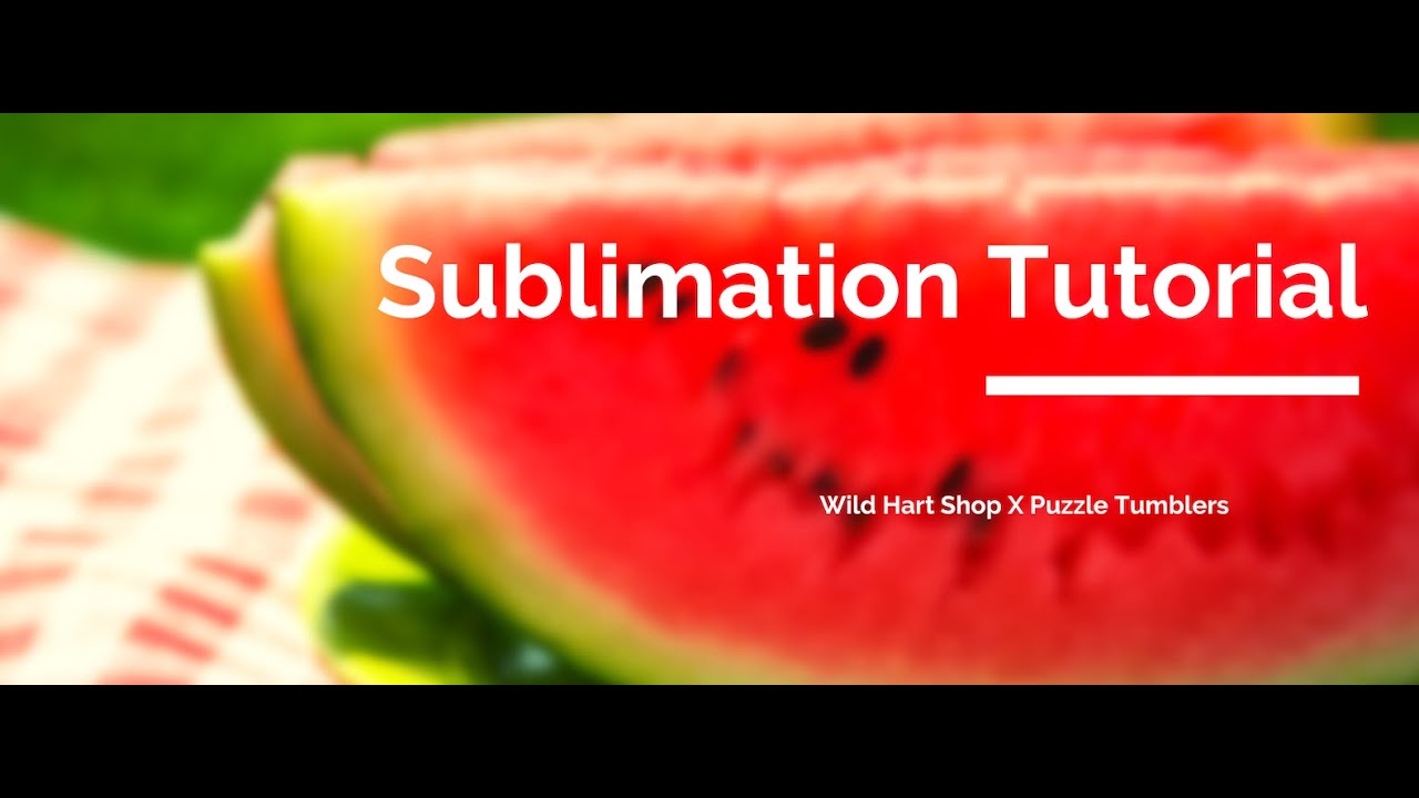 Watermelon Sublimation Ice Topper Tutorial. Ice Topper Tutorial ...
