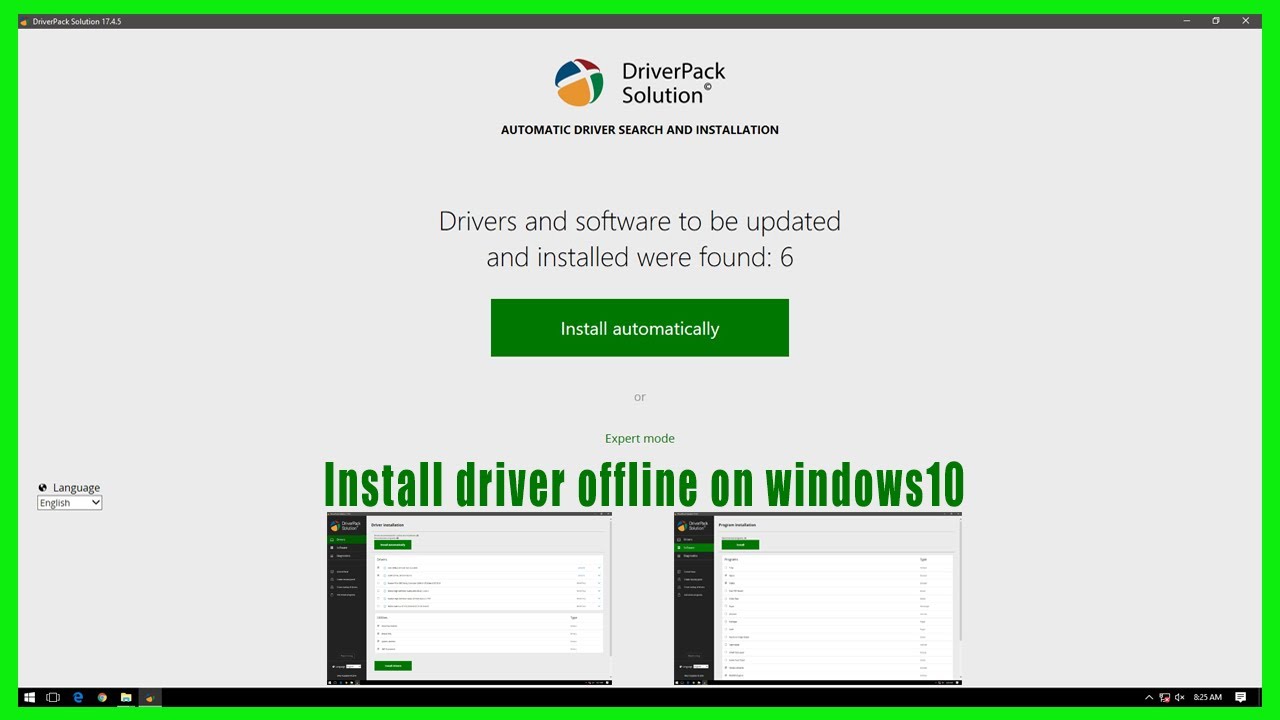 how to install drivers using driverpack solution offline on windows10 ...