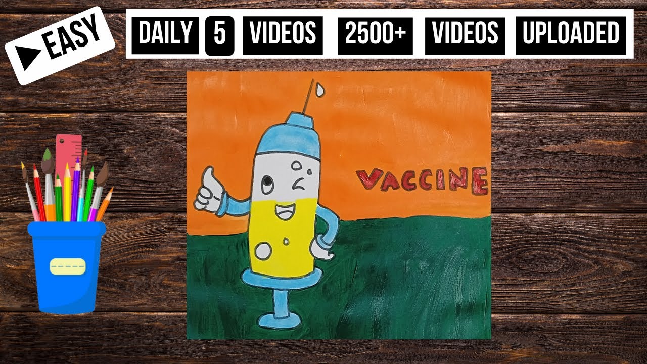 How to draw injection | injection drawing for kids | injection painting ...