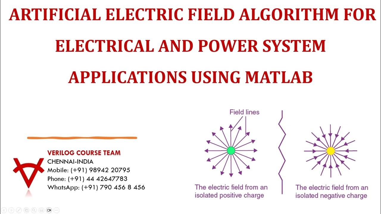 Artificial Electric Field Algorithm For Electrical And Power System Applications Using Matlab 3836