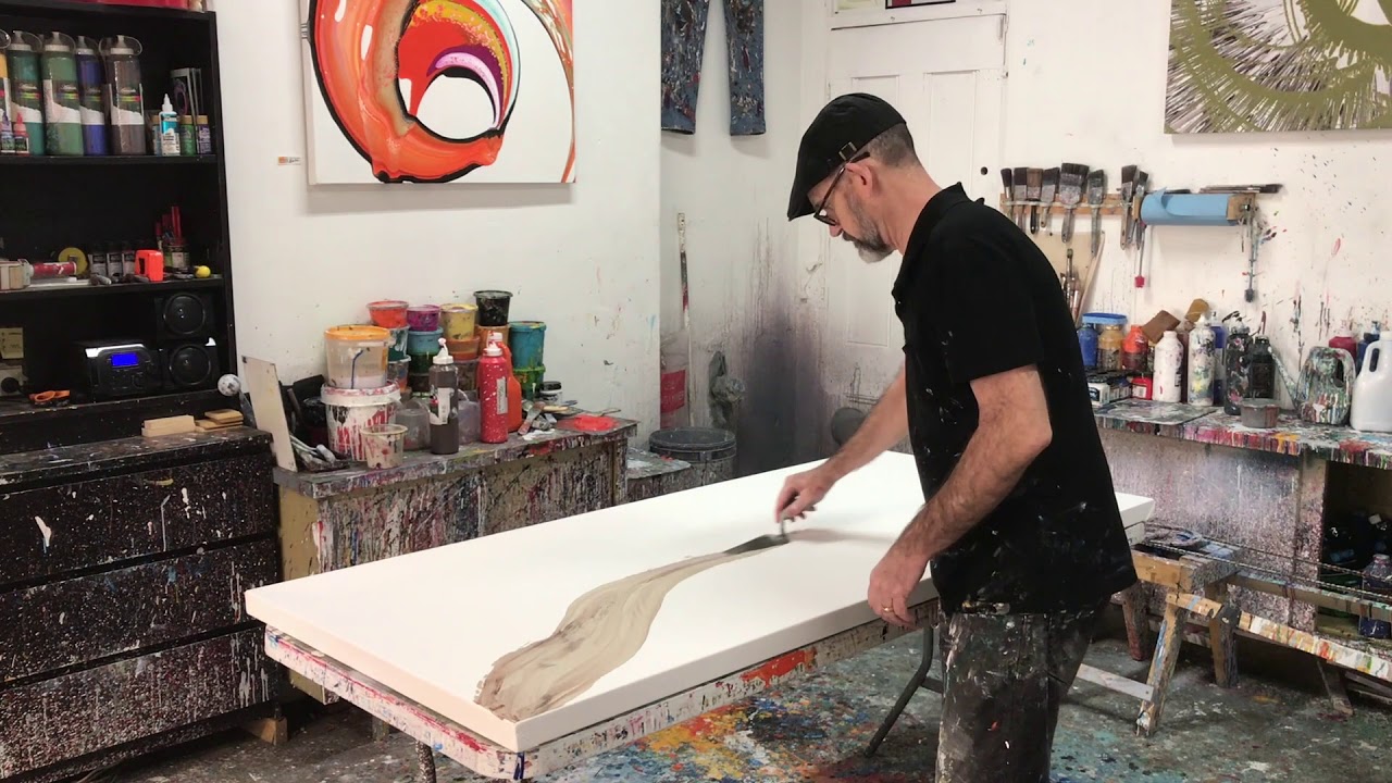 Abstract Art Rapid Demonstration Art Lesson Promo - YouTube