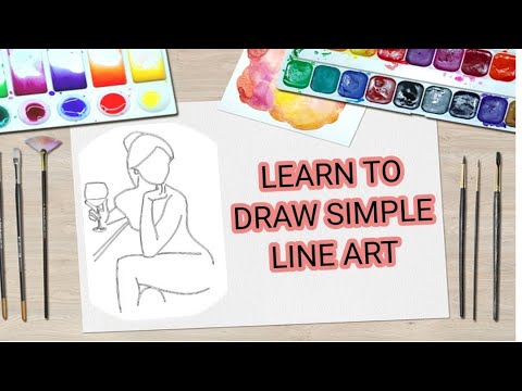 Simple Lines Art | Outline Art | Glory Art | One line art | Art ...