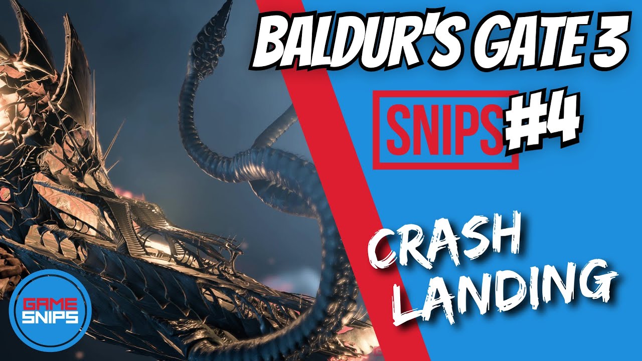 Baldur's Gate 3 - Nautiloid Crash Landing Scene - YouTube