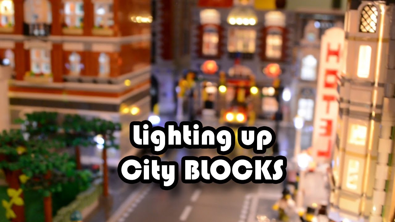 Lighting up LEGO Hill Valley - Part 3 (City Blocks) - YouTube