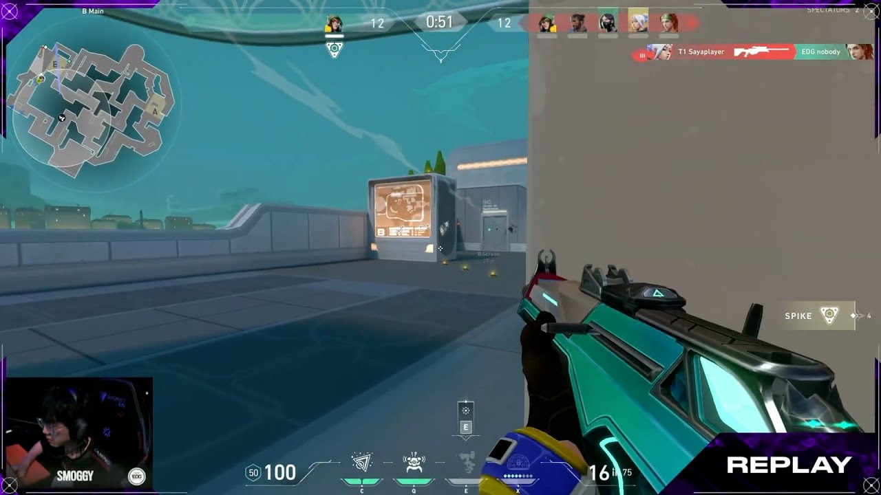 EDG Smoggy almost 1v5 against T1 | VCT Masters Tokyo - YouTube