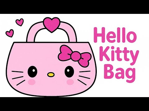 Hello Kitty Çanta Nasıl Çizilir,Adım Adım Çanta Çizimi,Çocuklar İçin Basit Çizimler