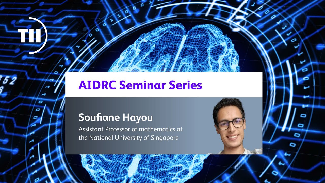 AIDRC Seminar Series - Soufiane Hayou - YouTube