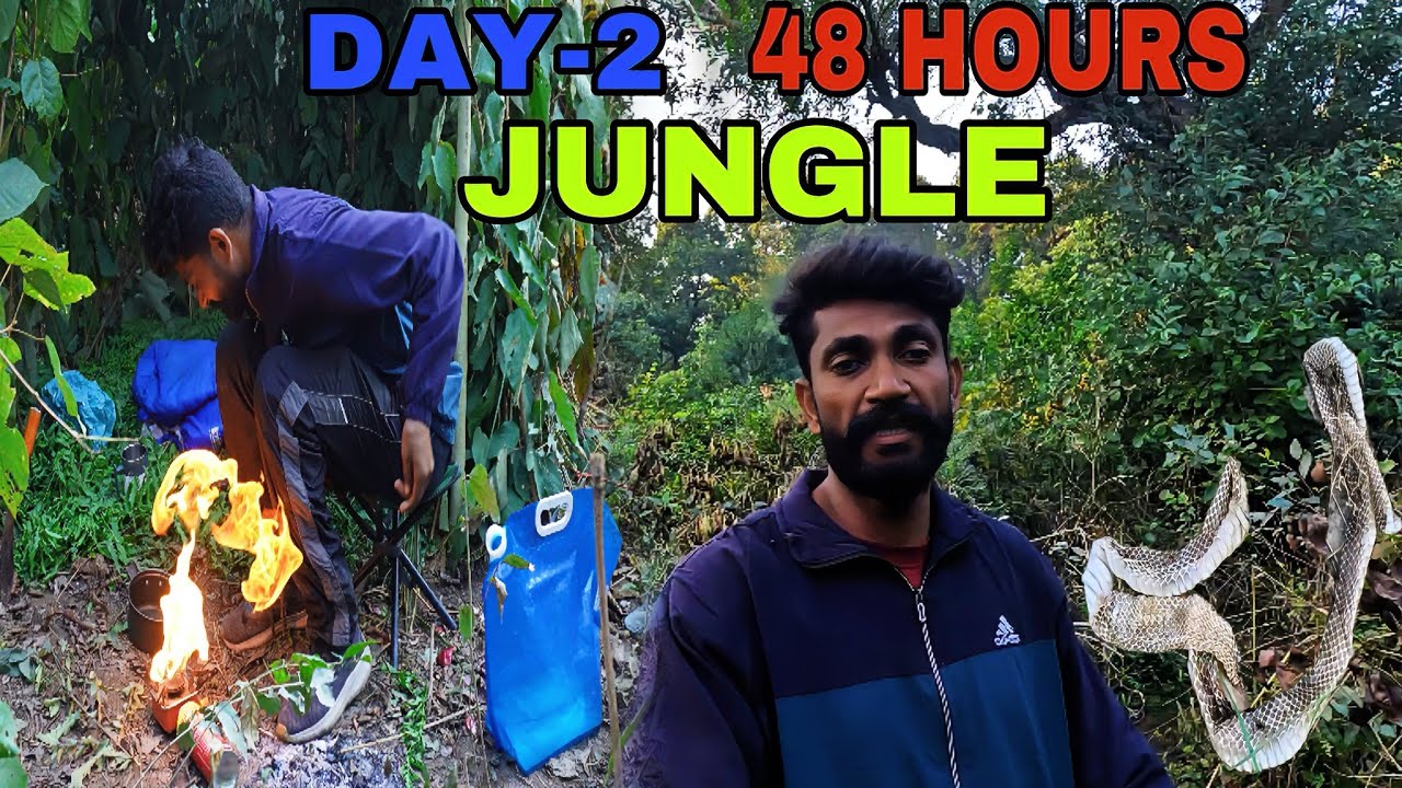 Jungle Me 48 Ghante 😨 | Day 2 | Aag, Bhookh aur Saap 🐍 - YouTube