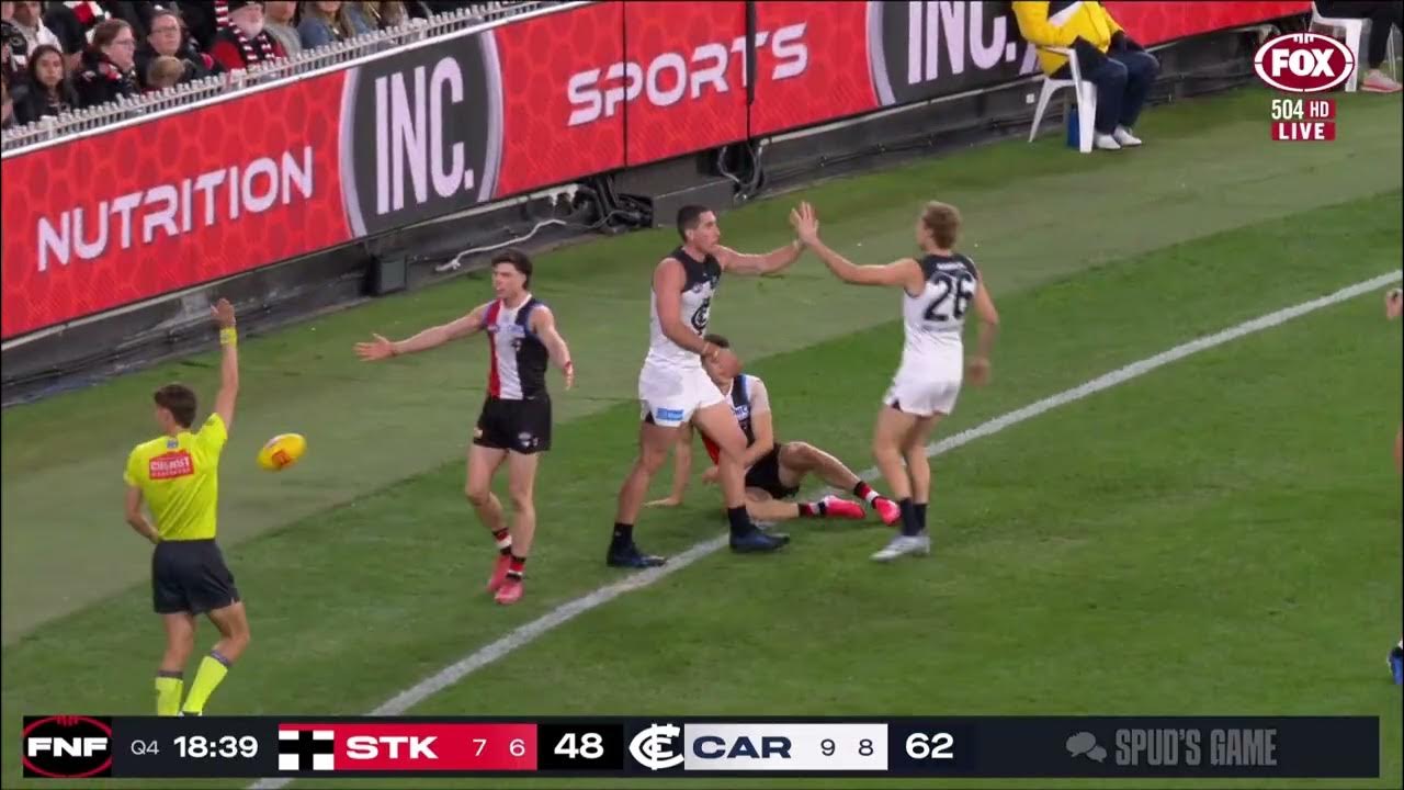 Jacob Weitering - AFL 2025 Round 9 Highlights - Carlton @ St Kilda - YouTube