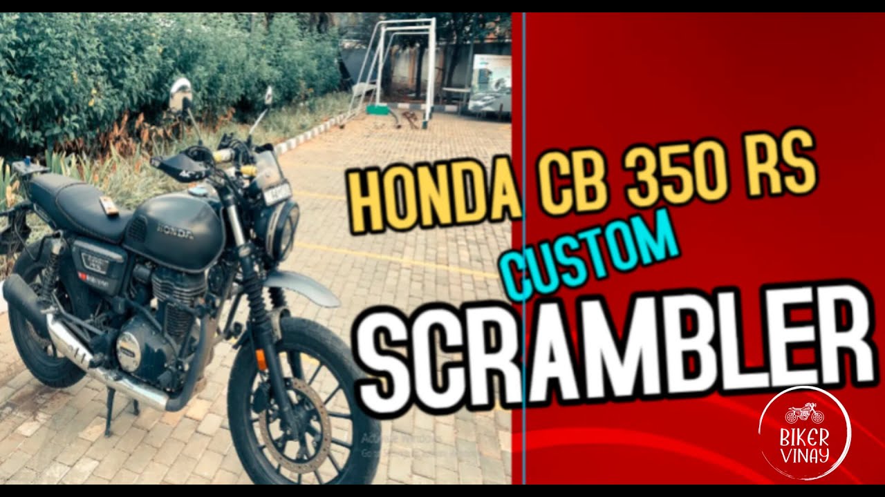 HONDA CB 350 RS | SCRAMBLER MODIFICATION | FRONT HIGH-RISE MUDGUARD ...