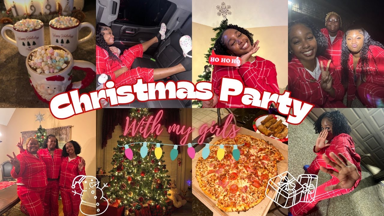 CHRISTMAS PARTY with my Girls | Deaf , blind & mute challenge, shopping ...