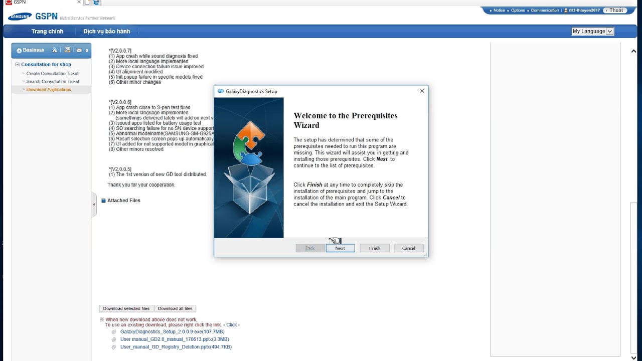 Hướng dẫn download và cài đặt Galaxy Diagnostic - YouTube