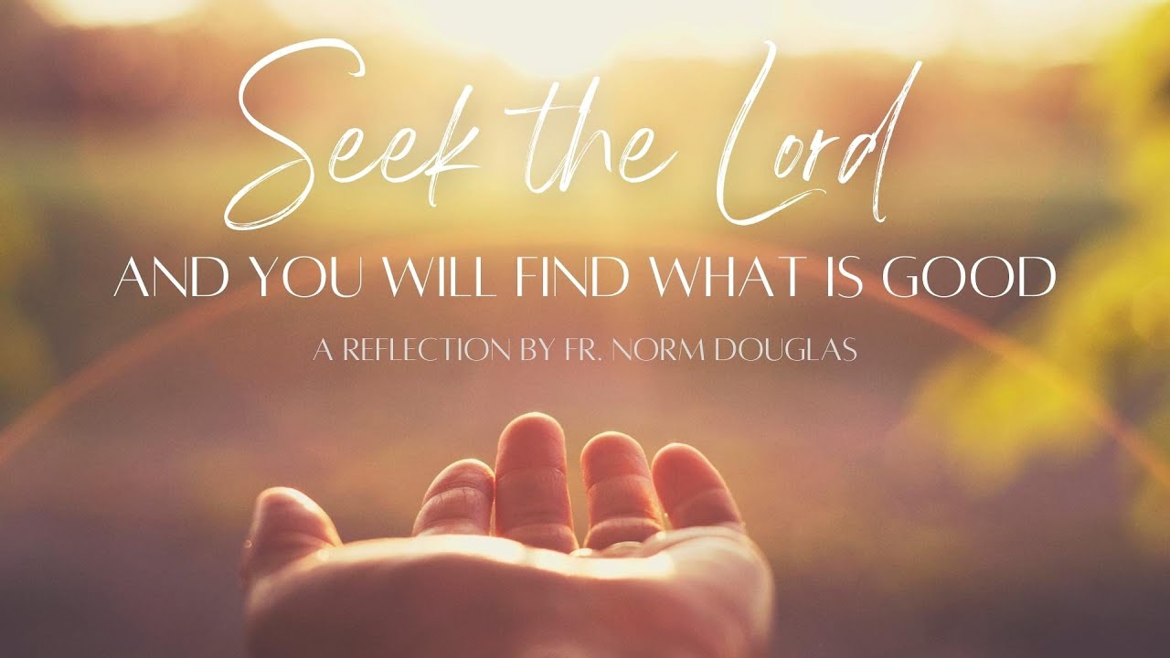 Fr. Norm: Seek the Lord and You Will Find What is Good - YouTube