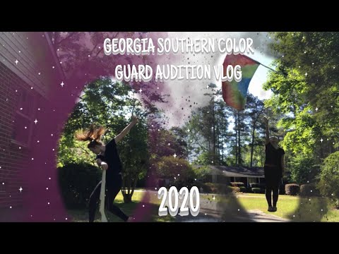 GEORGIA SOUTHERN COLOR GUARD AUDITION VLOG - YouTube
