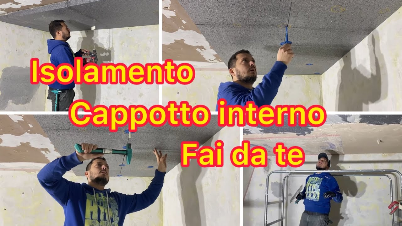 Tutorial Fai Da Te Isolamento cappotto soffitto taverna come coibentare ...