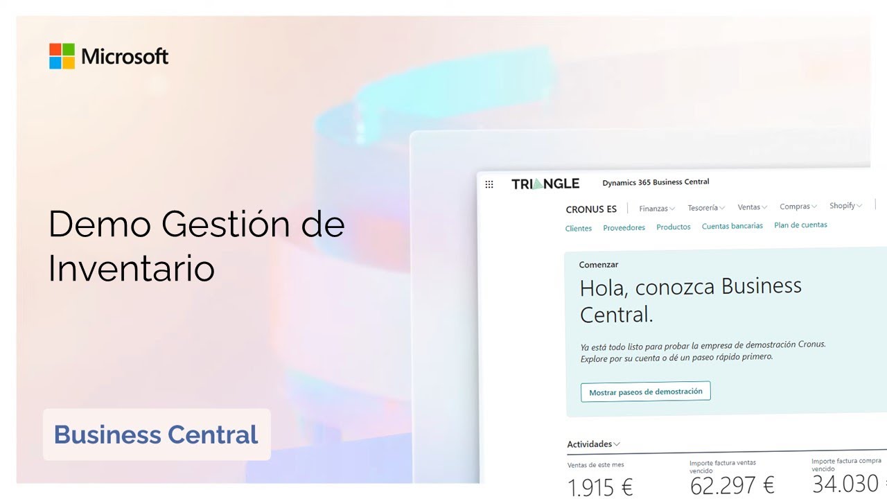 Demo circuito de gestión de inventarios Microsoft Dynamics 365 Business ...