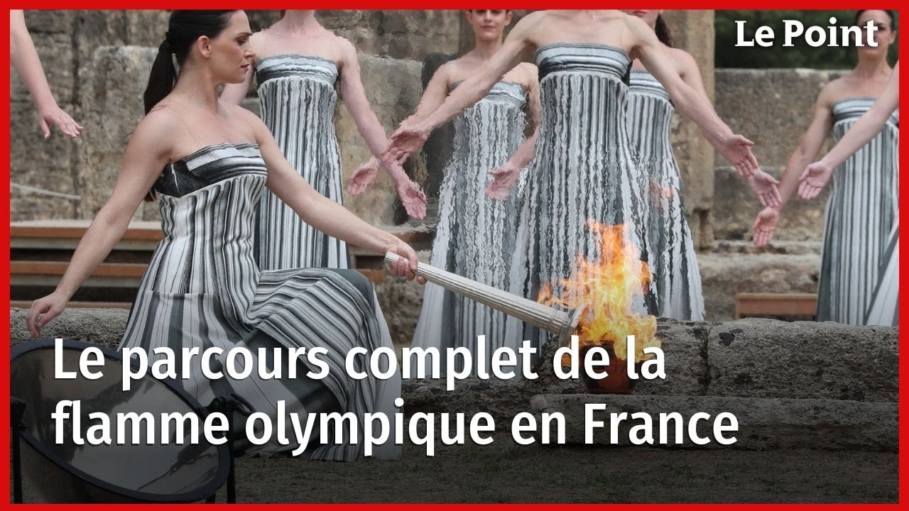 Le parcours complet de la flamme olympique en France - YouTube