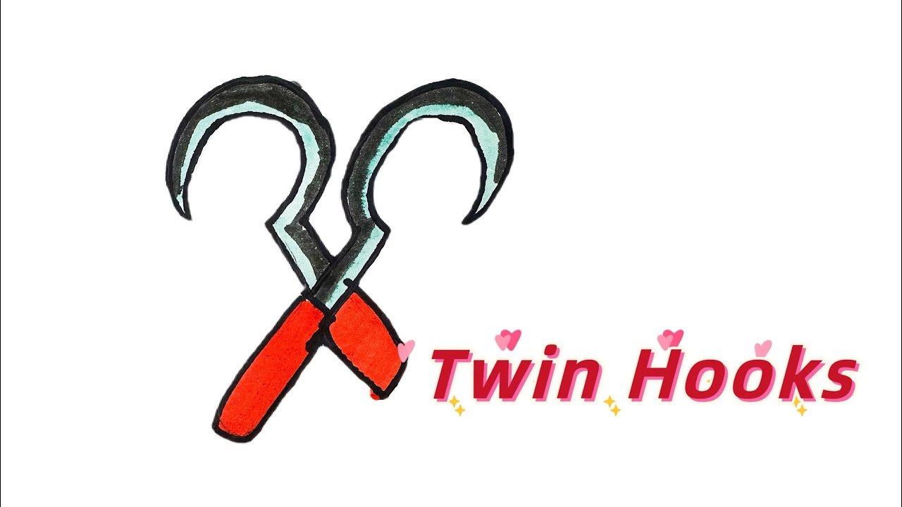 How to draw Twin Hooks | Blox Fruits Roblox #drawing - YouTube