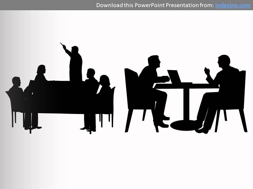 Office Meeting Silhouette