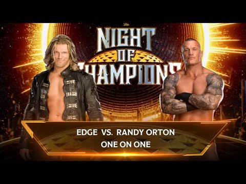 WWE - Edge vs Randy Orton Rated RKO Night Of Champions One On One Match ...