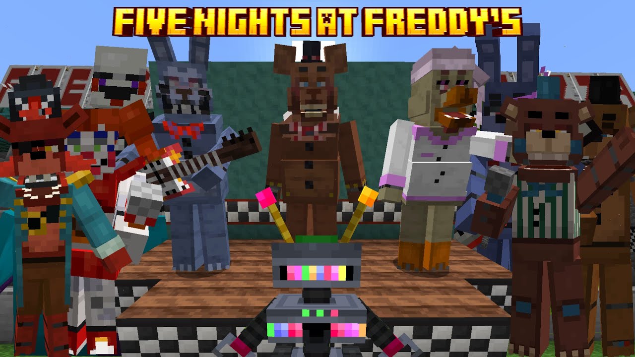This NEW MINECRAFT FNAF MOD GOT CRAZIER! (Fnaf Management Wanted Mod ...