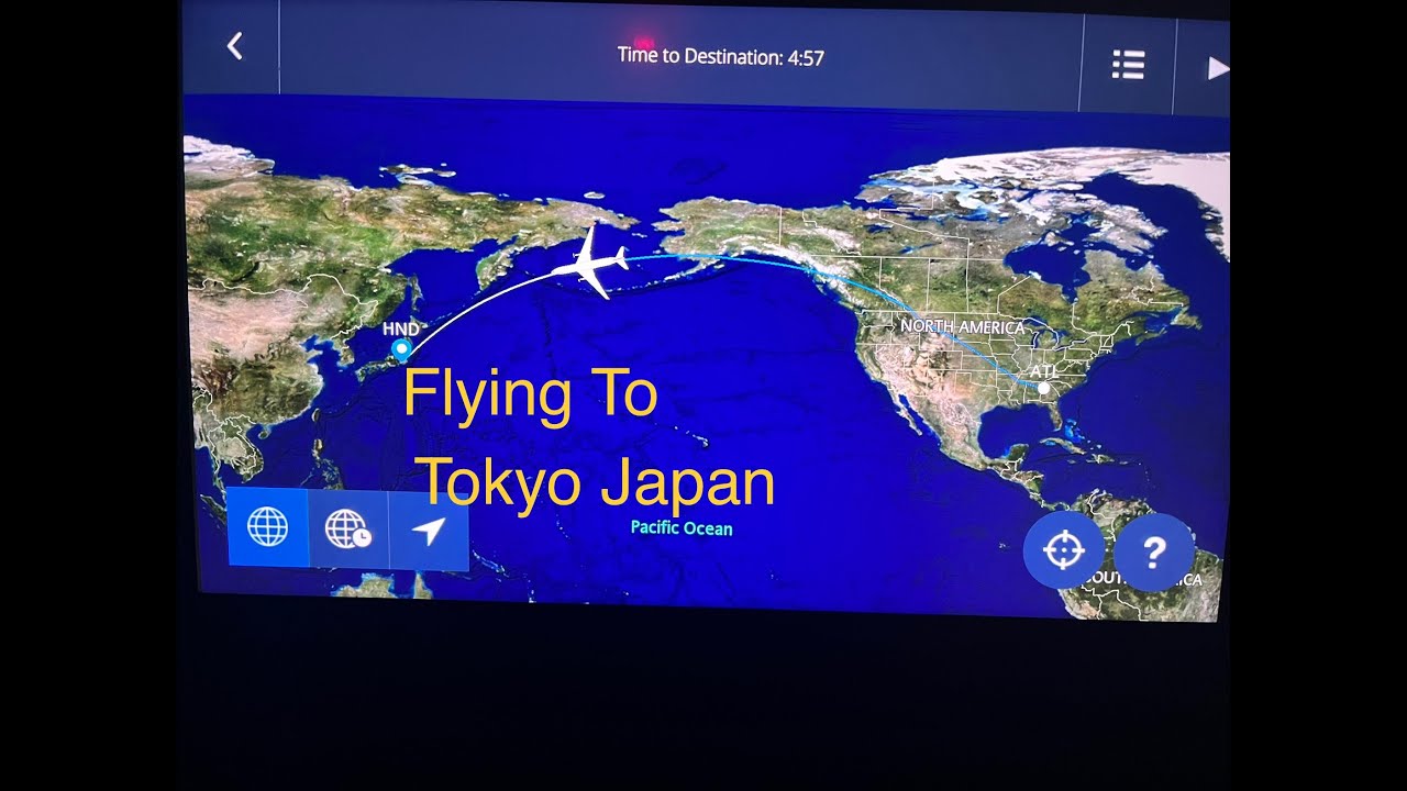 My Flight to Tokyo Japan With Train Transport To Akasaka - YouTube