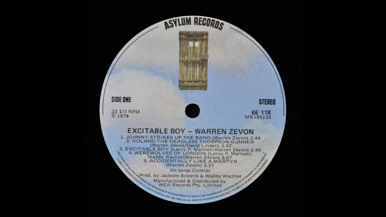 Excitable Boy – Warren Zevon – 1978 (Original Stereo) - YouTube