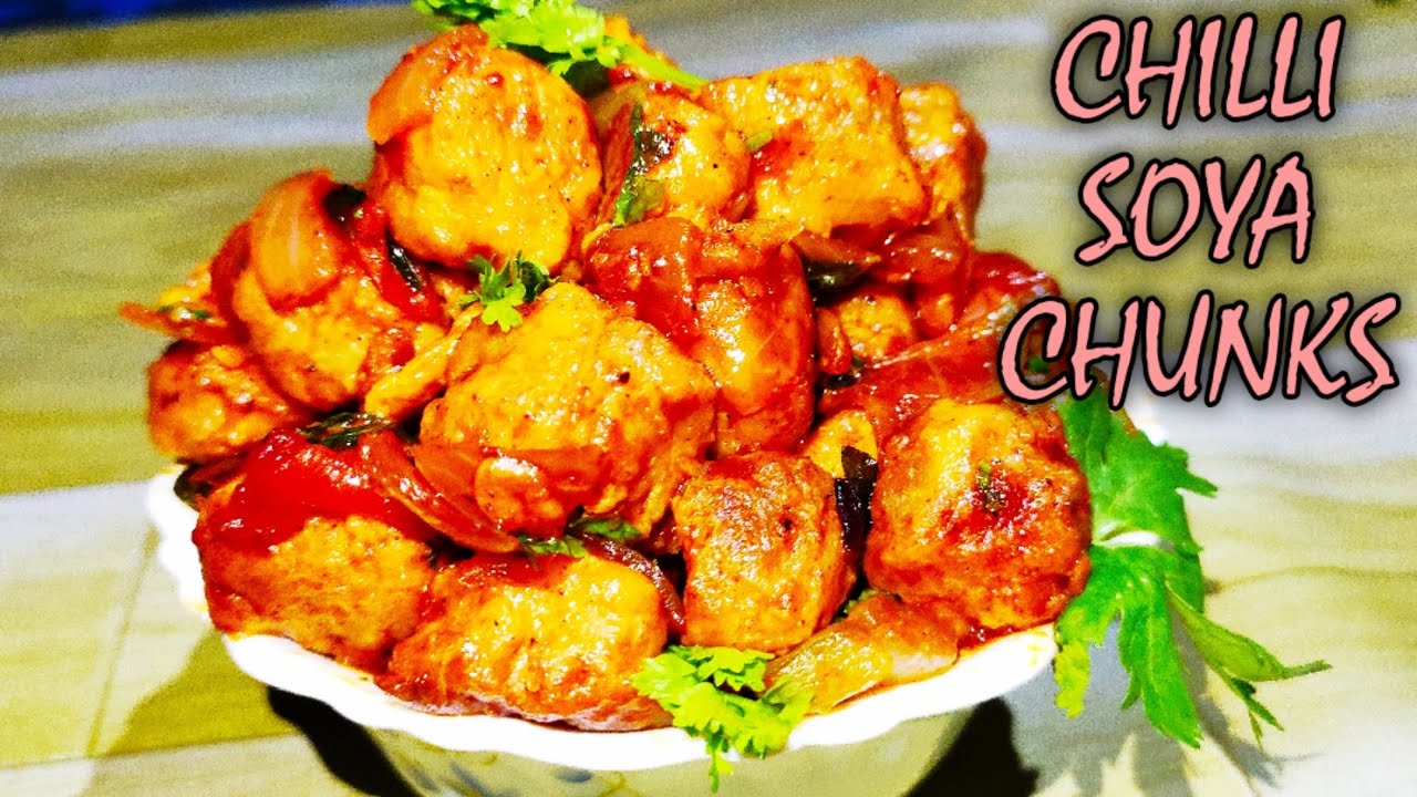 Chilli Soya Chunks Recipe | #AVsFusionFoods | ചില്ലി സോയ ചങ്ക്‌സ് ...