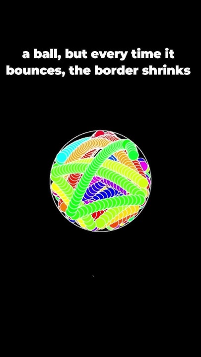 bouncing ball simulation until my pc crashes #maths #shortclips - YouTube