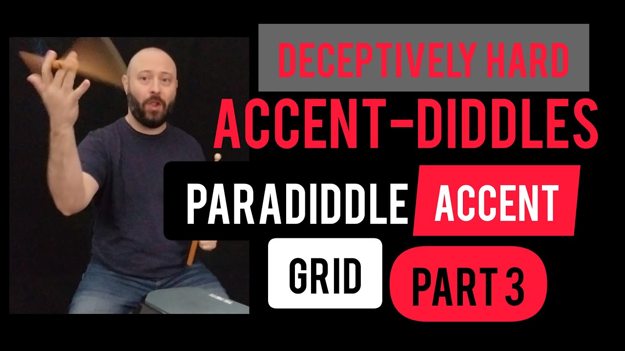 Accent-diddles: Part 3 - Accents on All Single Strokes - YouTube