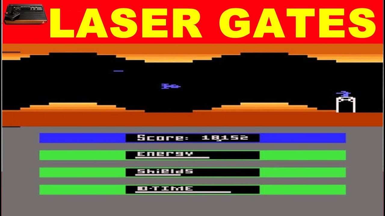LASER GATES - GAMEPLAY (ATARI 2600) NO COMMENTARY - SERGIO GAMER - YouTube