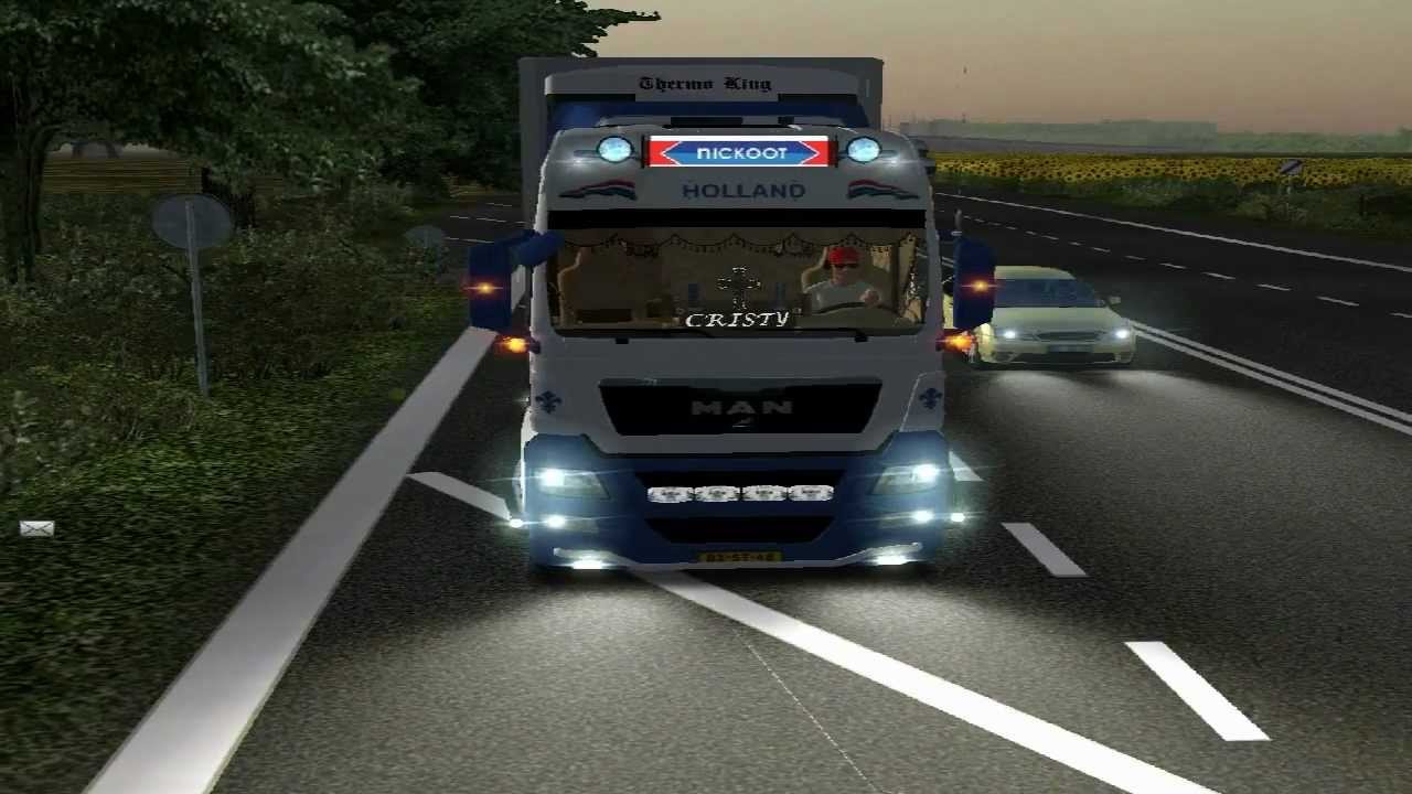 Man Tgx Blue Line Nickoot - YouTube