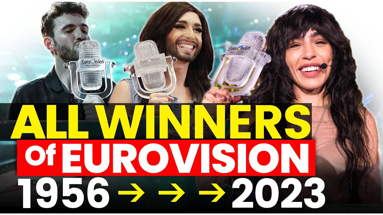 All Eurovision Winners from 1956 to 2023 - YouTube