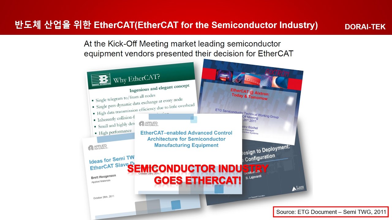 반도체 산업을 위한 EtherCAT(EtherCAT for the Semiconductor industry) - YouTube