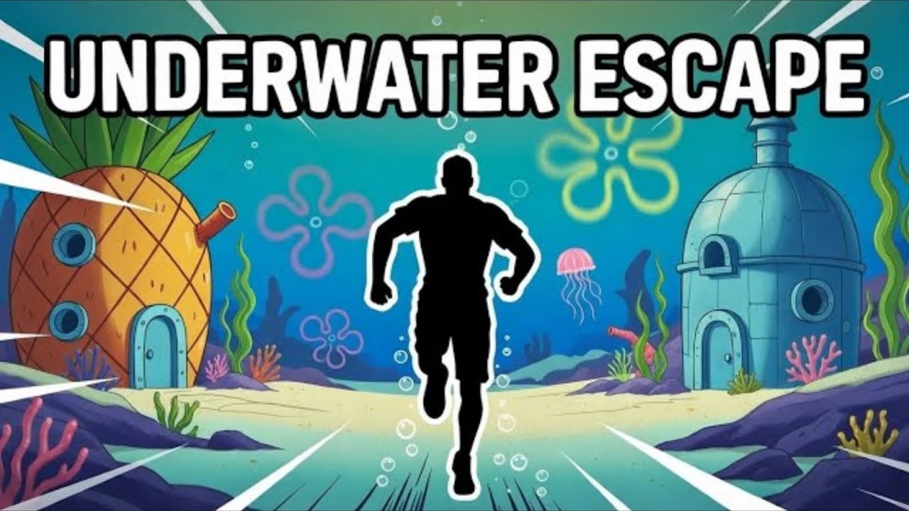 SPONGEBOB RUN Immersive Interactive Warm Up | Bikini Bottom Chase ...