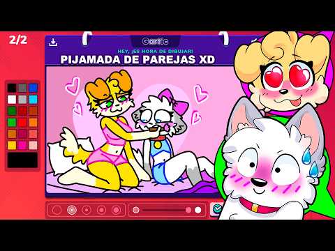 PIJAMADA DE PAREJAS en GARTIC PHONE! 🔥😍