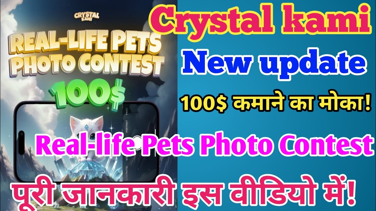 Crystal kami game new update | real life pets photo contest | Holiverse ...
